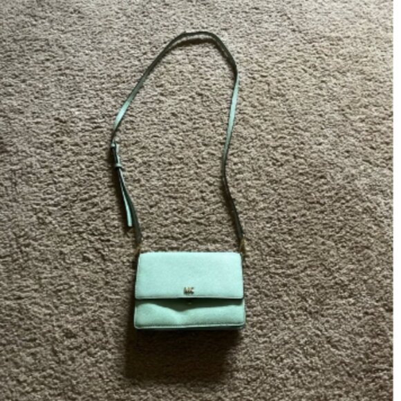 MICHAEL Michael Kors | Bags | Michael Kors Mint Green Crossbody Purse ...